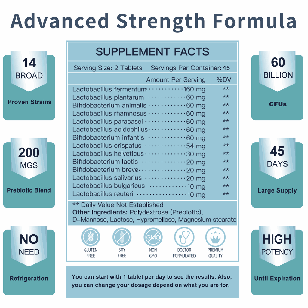 Probiotic Supplement for Men, with Gut and Mental Health - Nature Target