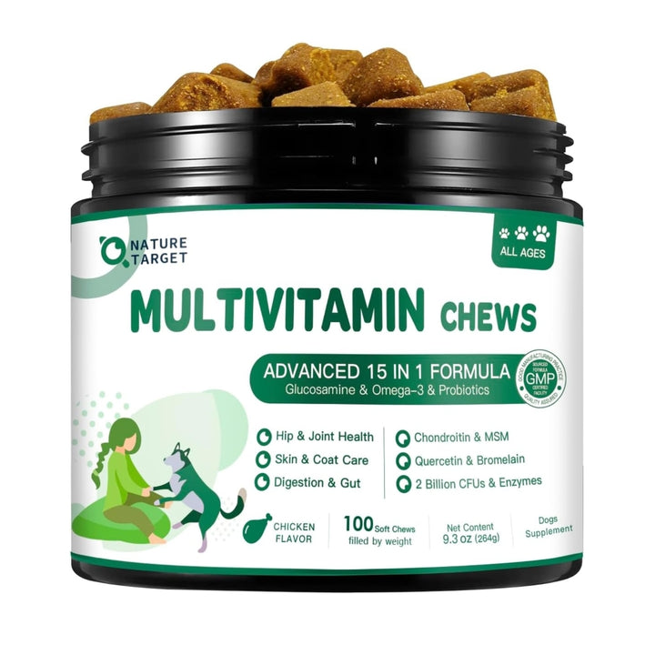 Best Vitamin Supplement for Dogs & Cats Containing Vitamin A, B, C, D ...
